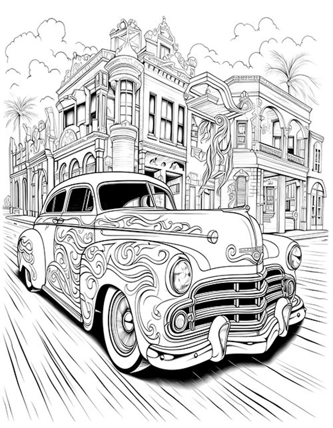 Vehicle Bundle 200 Coloring Pages : Adult Coloring Books, Cars, Trucks ...