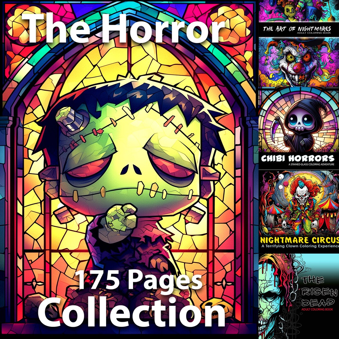 The Horror Collection: Chibi Monsters, Evil Clowns, Nightmares, Zombies ...