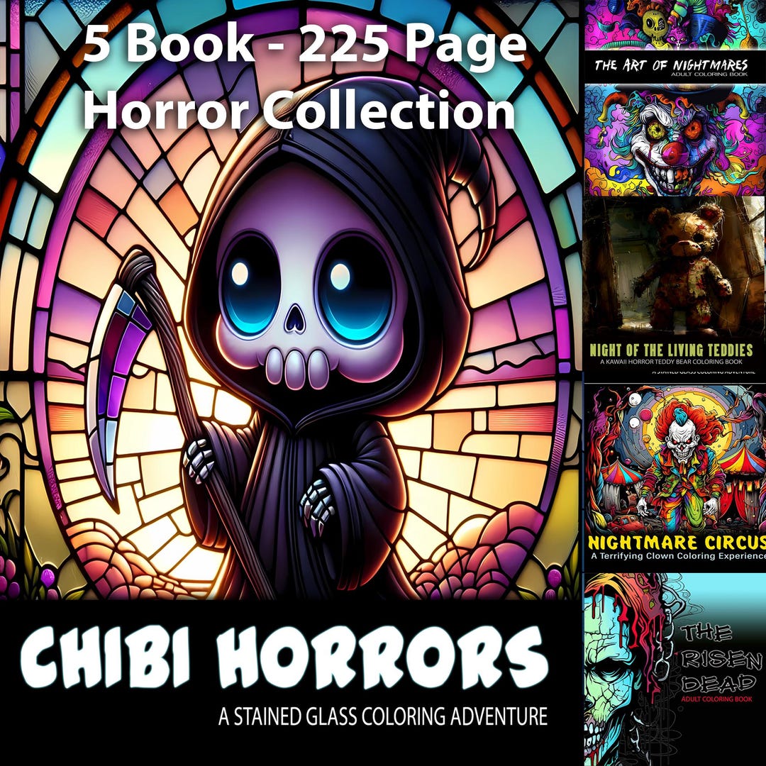 The Horror Bundle: Chibi Monsters, Evil Clowns, Nightmares, Kawaii ...