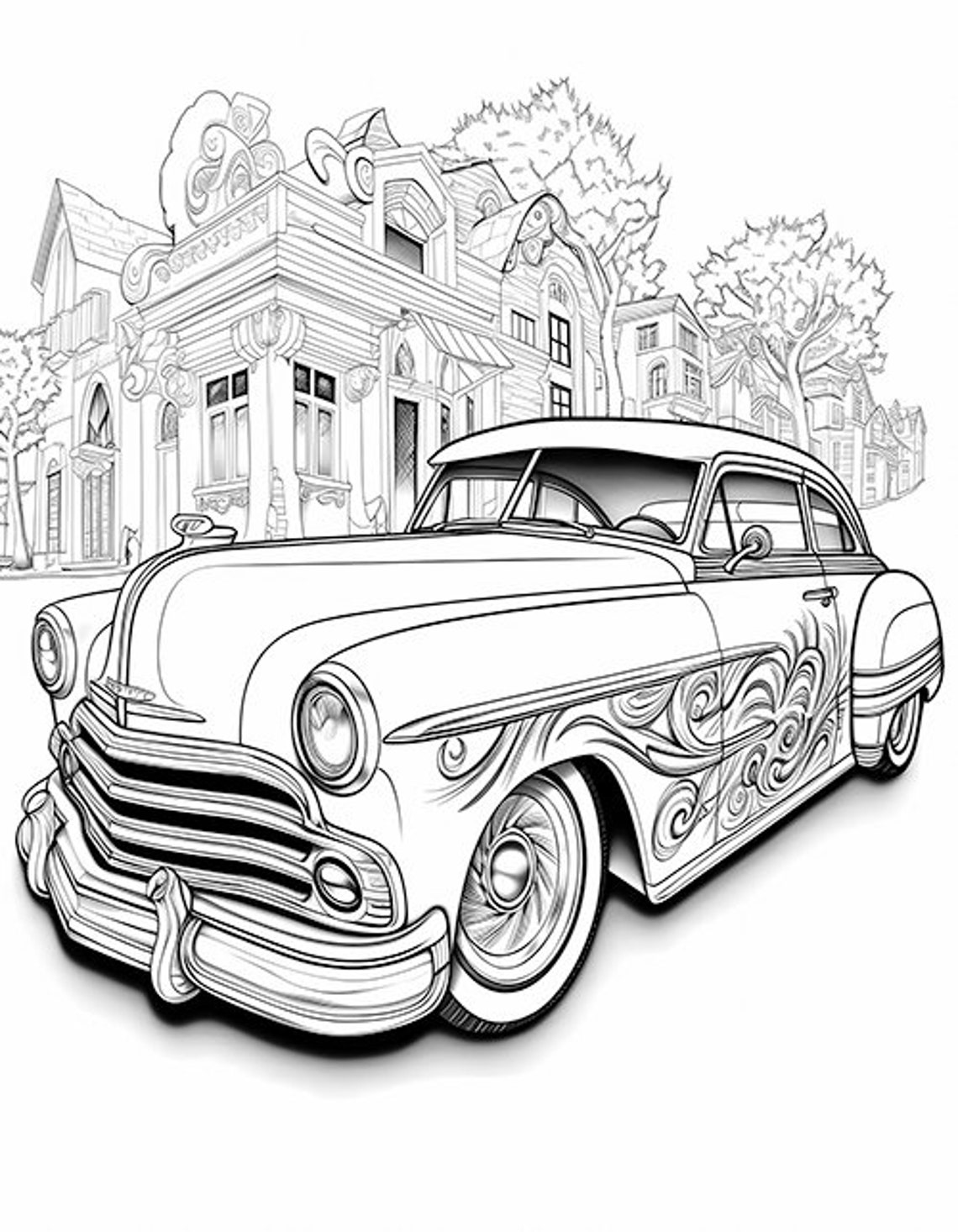 Vehicle Bundle 200 Coloring Pages : Adult Coloring Books, Cars, Trucks ...
