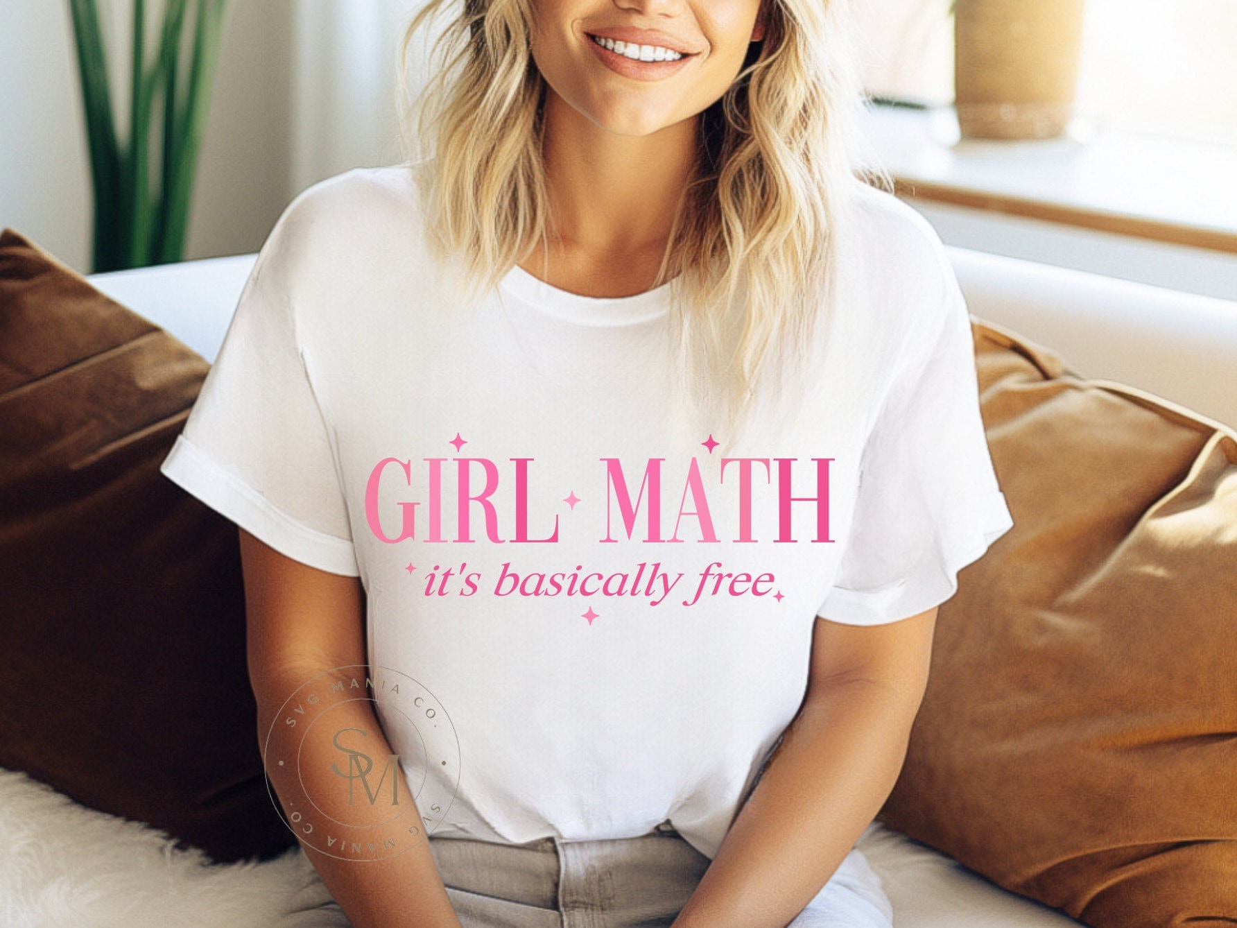 Girl Math SVG PNG Instant Download, Shopping, Pink Girl Math It's ...