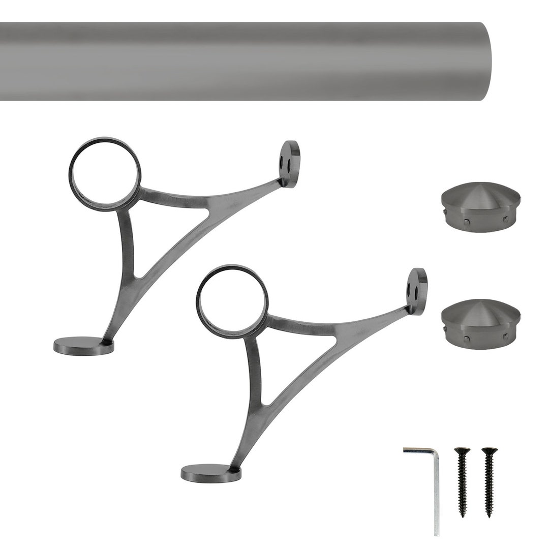 Custom Combination Mount Foot Rail Kit, Dark Gray Stainless Steel ...