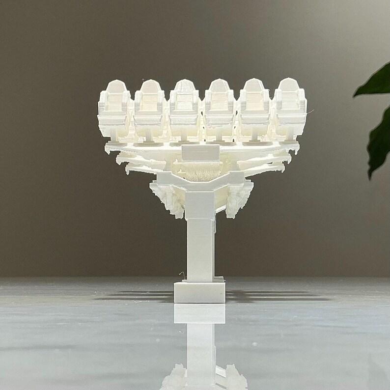 Miniature Efteling Roller Coaster “baron 1898” – 3D Printed in White ...