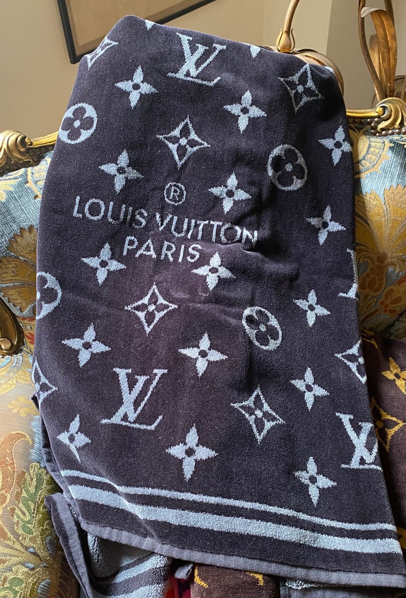 Vintage Louis Vuitton Beach Towel Louis Vuitton Logo Towel Authentic ...