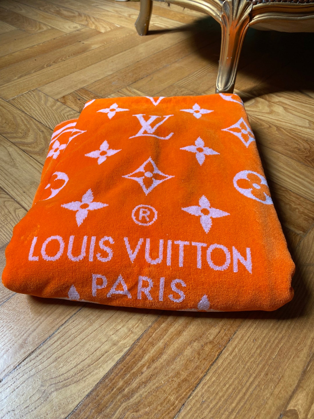 Vintage Louis Vuitton Beach Towel Louis Vuitton Logo Towel Authentic ...