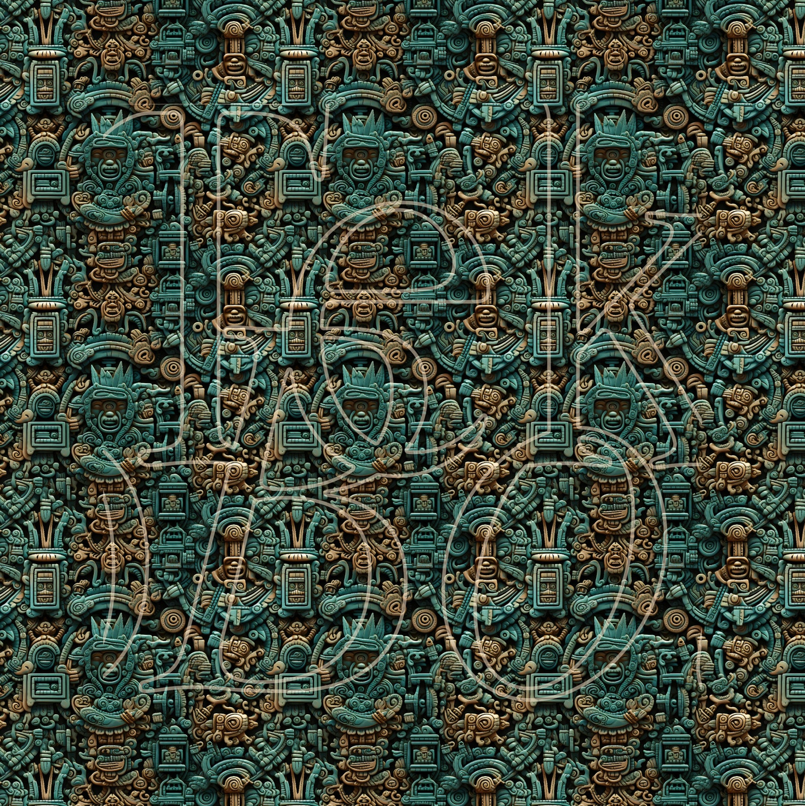 Mayan Art Seamless Pattern Bundle: Ethnic Digital Paper (digital ...