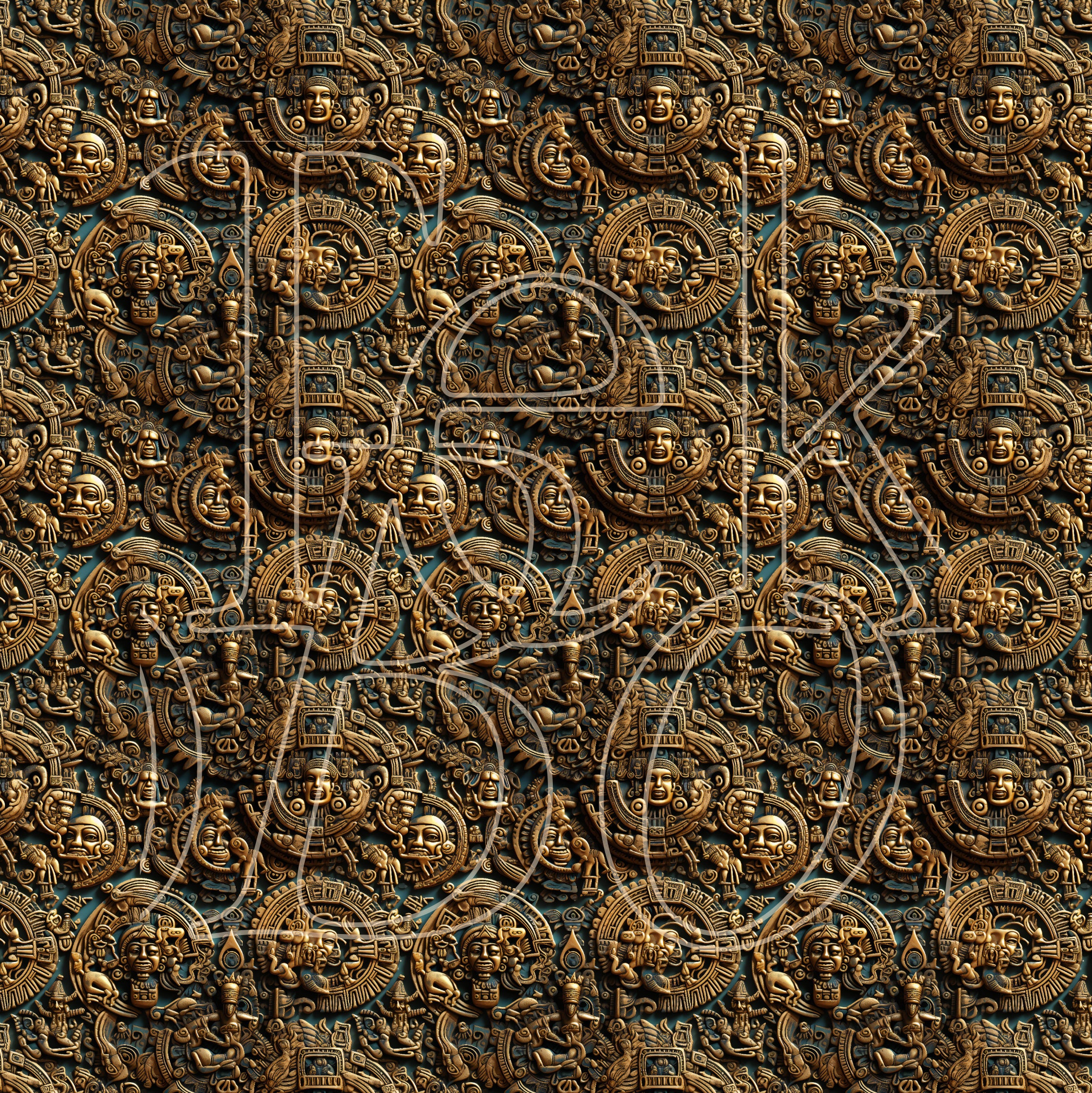 Mayan Art Seamless Pattern Bundle: Ethnic Digital Paper (digital ...