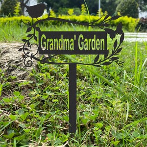 Custom Garden Sign With Stakes, Garden Decor, Garden Wall Art ...