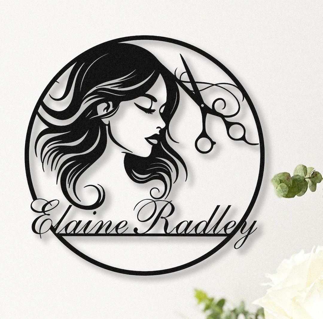 Custom Hair Dresser Name Sign, Personalized Hair Stylist Sign, Gifts ...