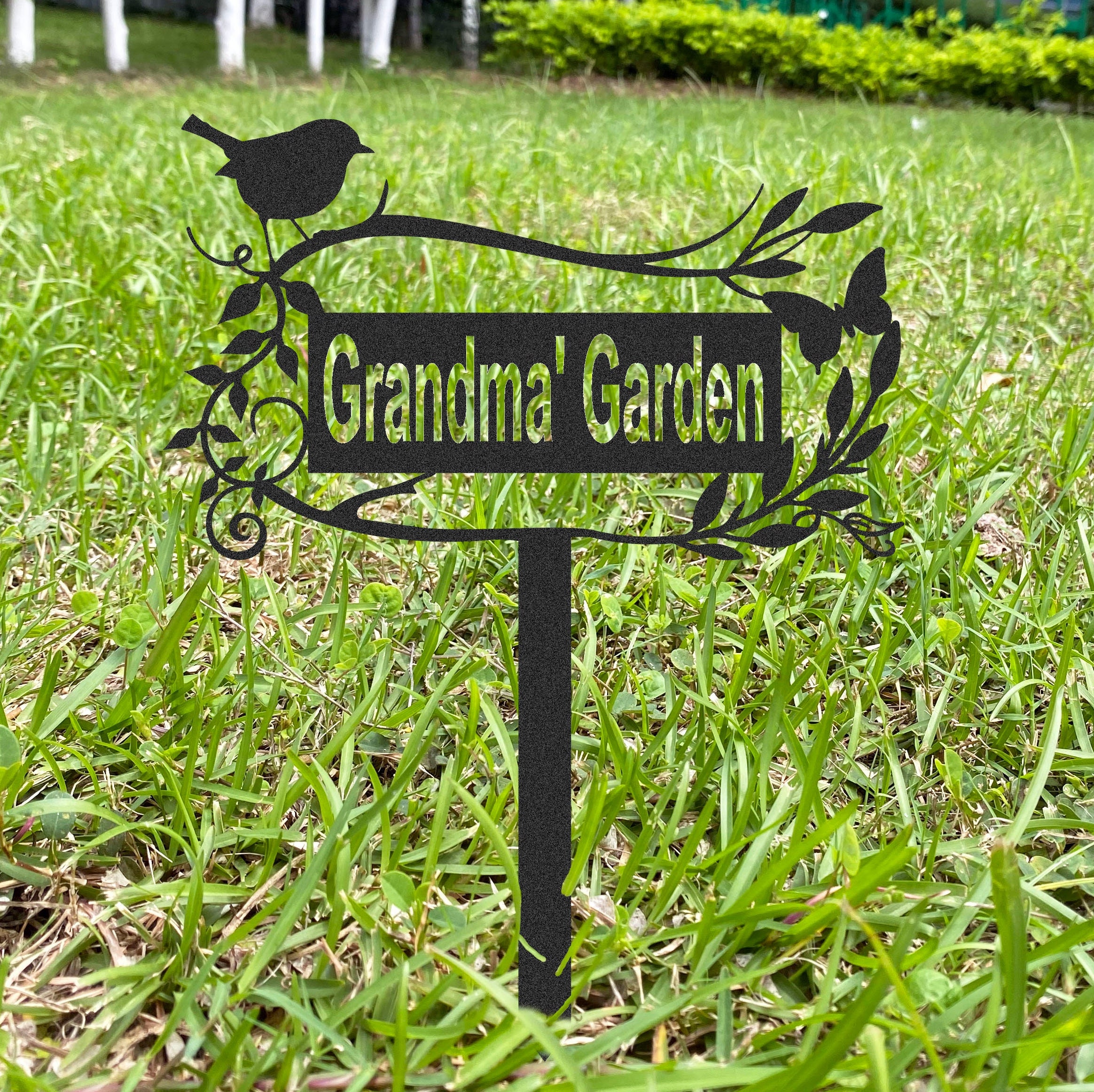 Custom Garden Sign With Stakes, Garden Decor, Garden Wall Art ...