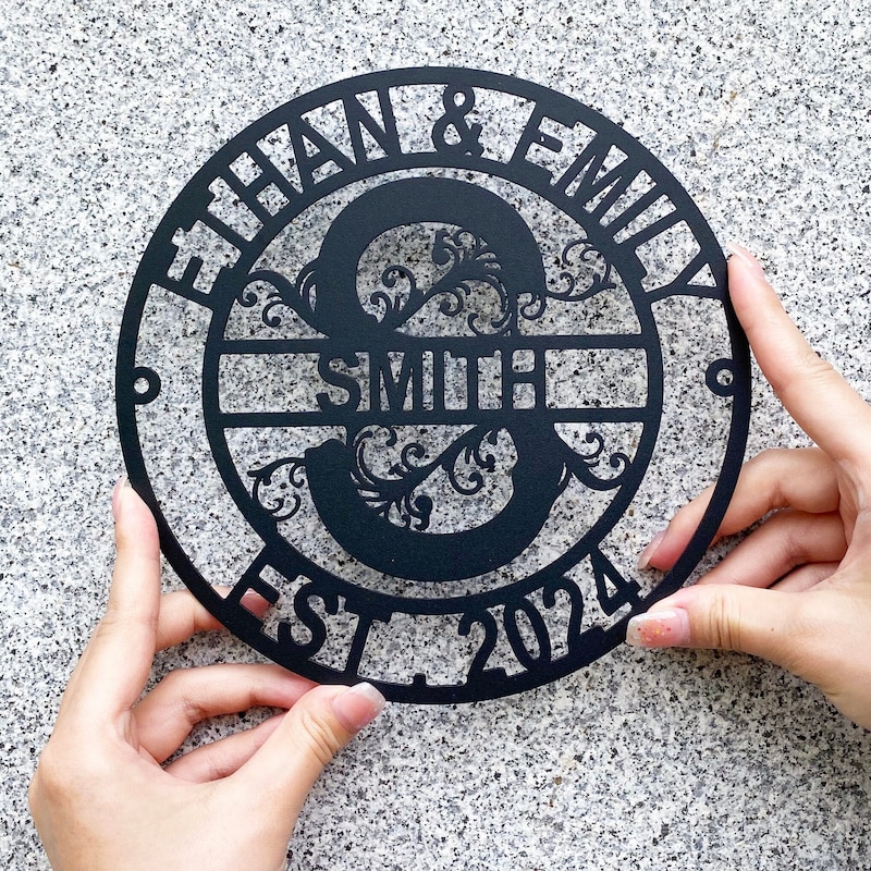 Metal Anniversary Monograms - Etsy