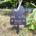 Custom Pet Metal Garden Decor, Personalised Cat With Stakes Garden Sign ...