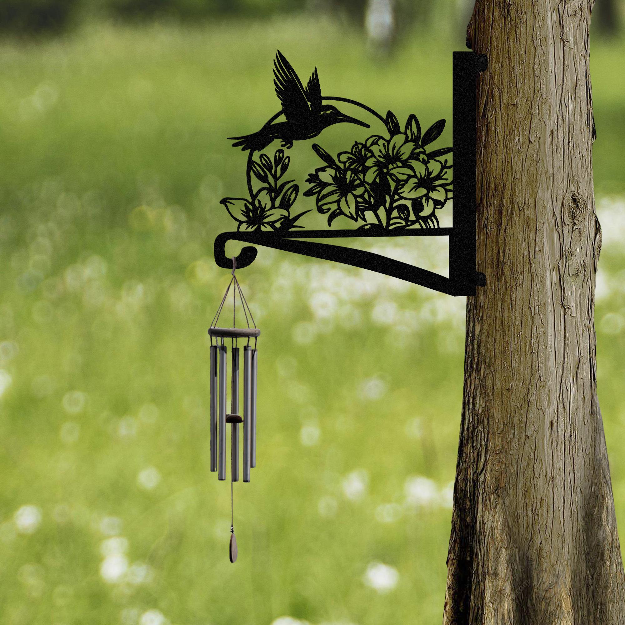 Hummingbird Wall Hanger, Flower Bird Hanging Plant Bracket, Hooks for ...