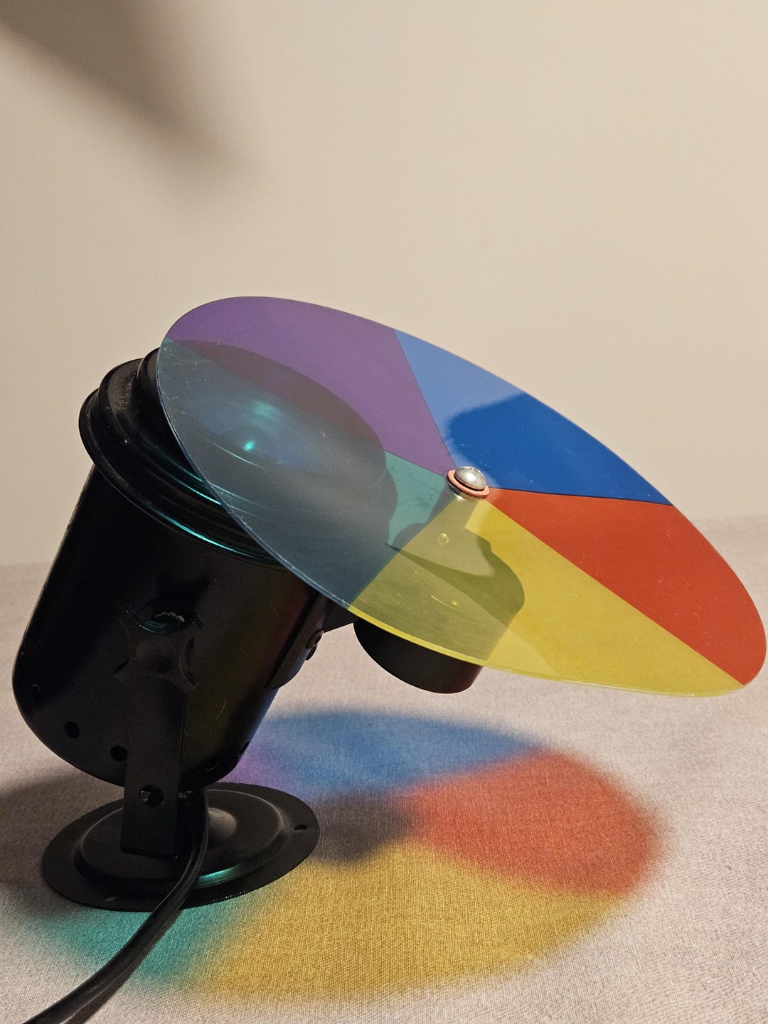 Vintage Disco Light Projector – Retro Color Wheel Lamp – 70s ...