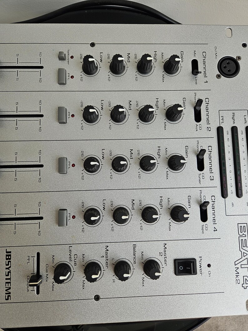Vintage JB Systems BEAT 4 Mk2 DJ Mixer: 4-channel Analog, Original Box ...