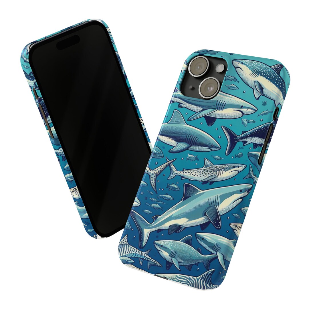 Shark Underwater Ocean Fish Aesthetic Scenery Slim Phone Case for ...