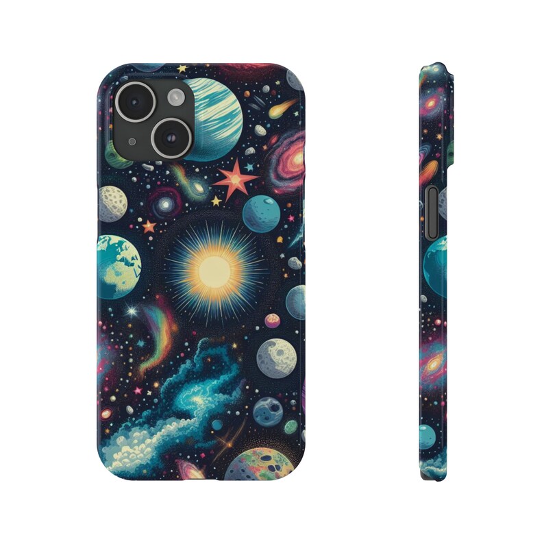 Outer-space Planets Solar-system Astronomy Phone Case for Iphones 15 14 ...
