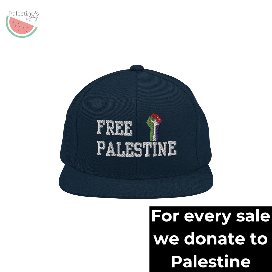 Free Palestine Cap Embroidered Palestinian Hand Hat Unisex Political ...
