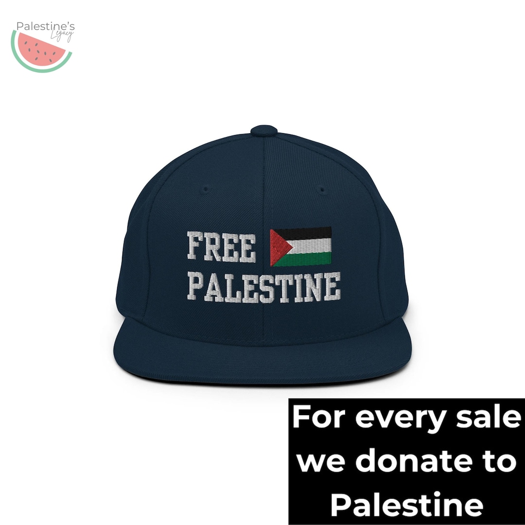 Free Palestine Cap Embroidered Palestinian Flag Hat Unisex Political ...