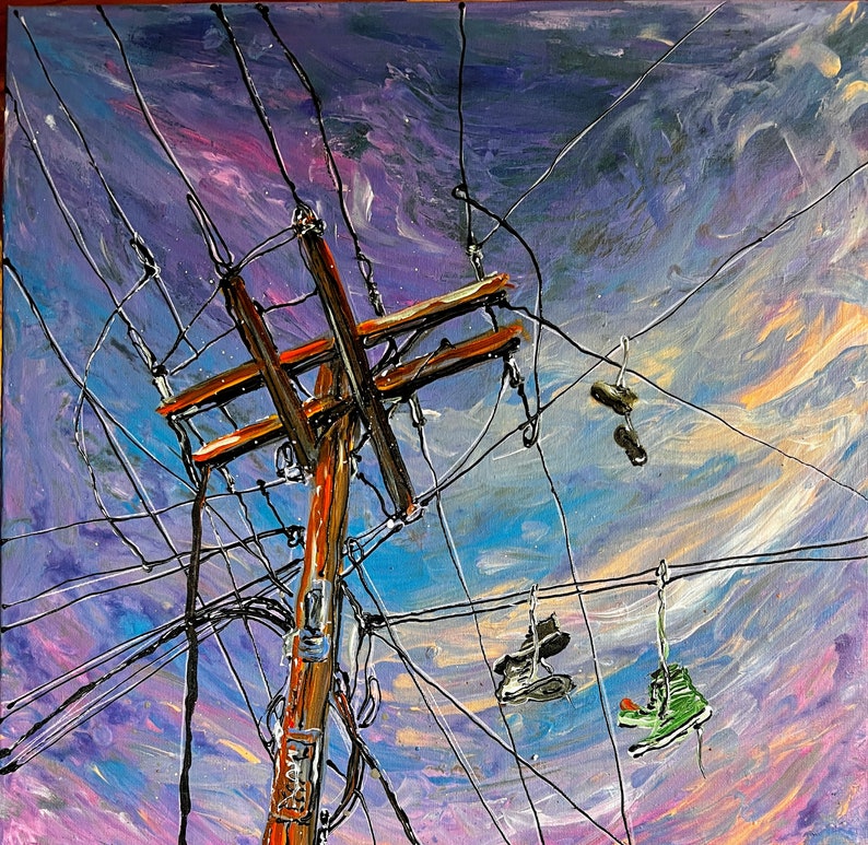 Telegraph Pole Art, Industrial Art, Utility Poles, Manmade Versus ...