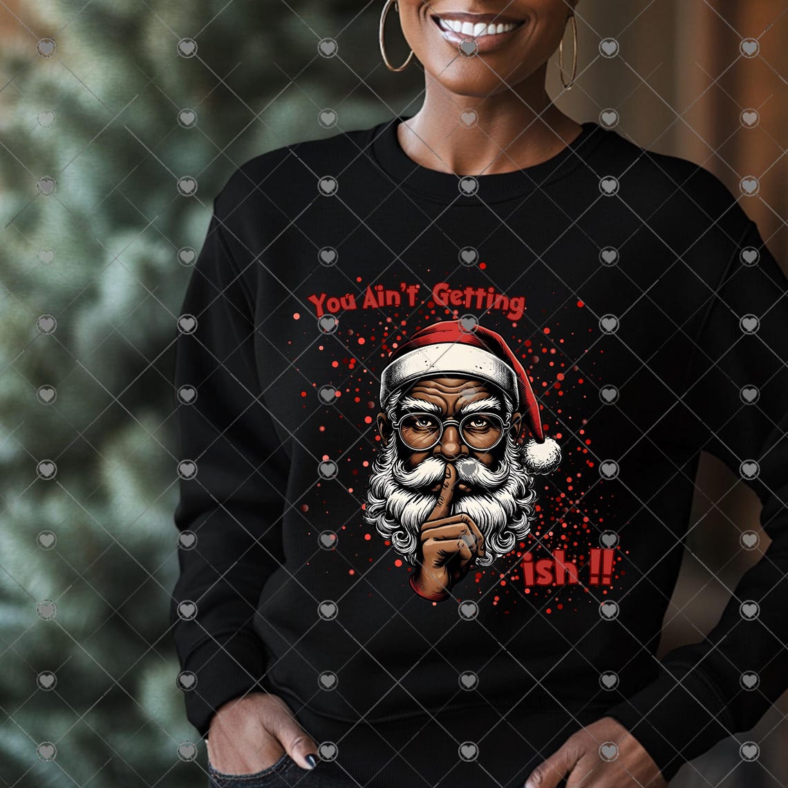 Afro Santa PNG: Vintage Black Santa Claus (digital Download) - Etsy