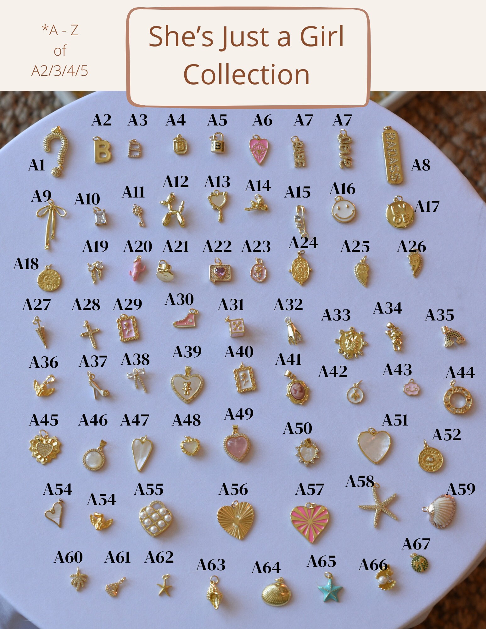 Charm Necklace 14k Gold Filled Custom Made Charm Necklace Water ...