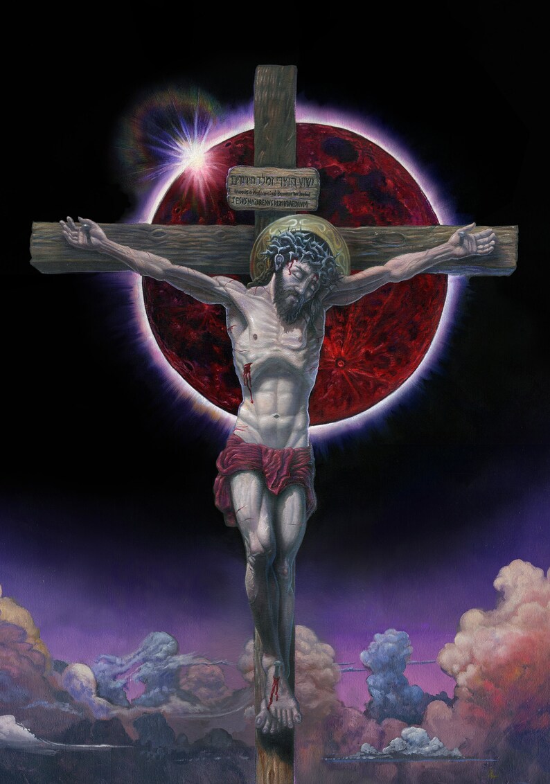 The Eclipse of 4/3/0033. the Crucifixion. - Etsy