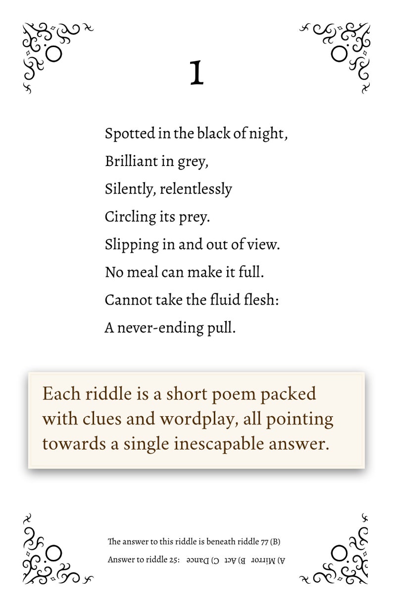 Enigmata: 100 Lyrical Riddles a Book of Riddle-poems for Fans of ...