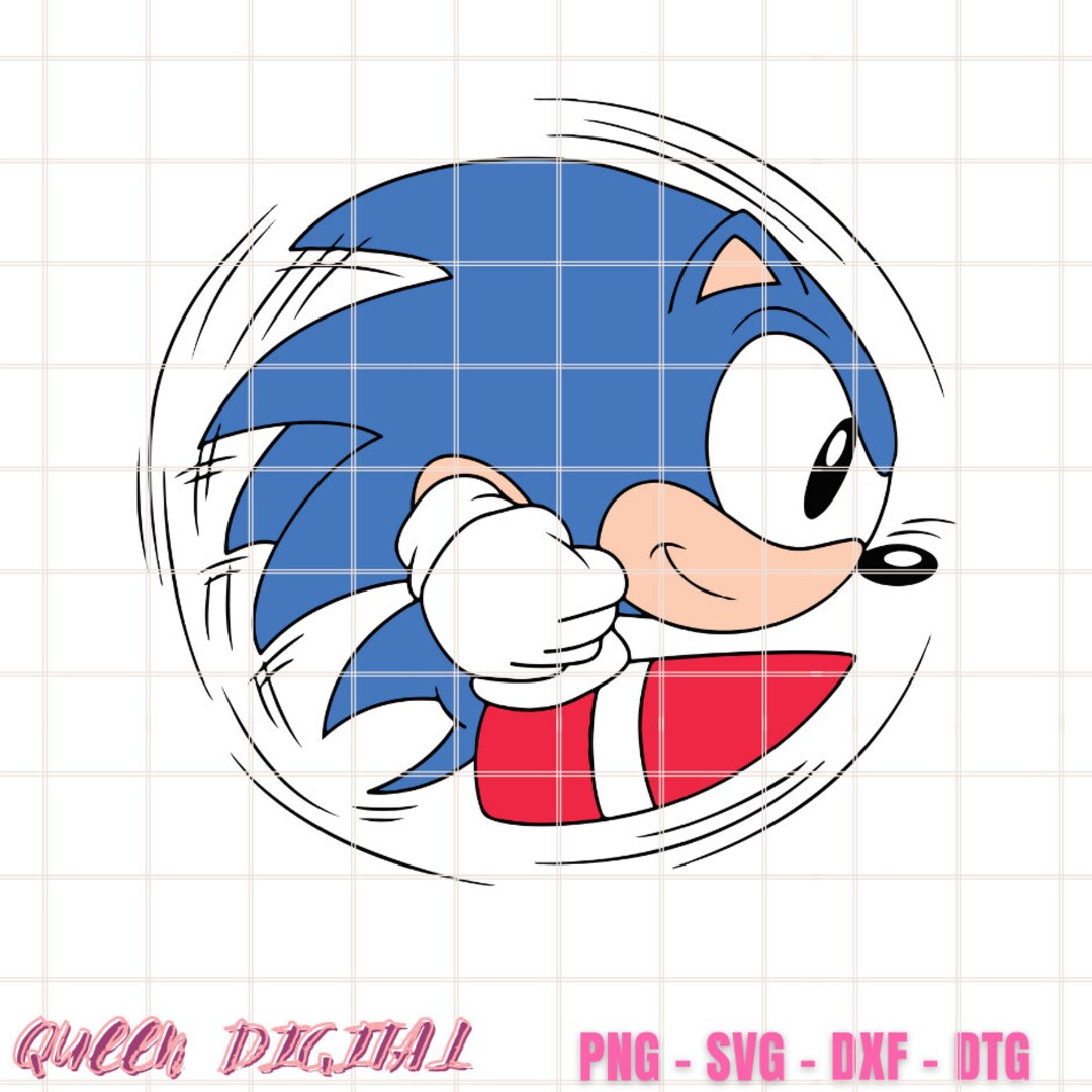 Sonic the Hedgehog SVG, Sonic SVG, Layered Sonic SVG, Sonic Face Svg ...