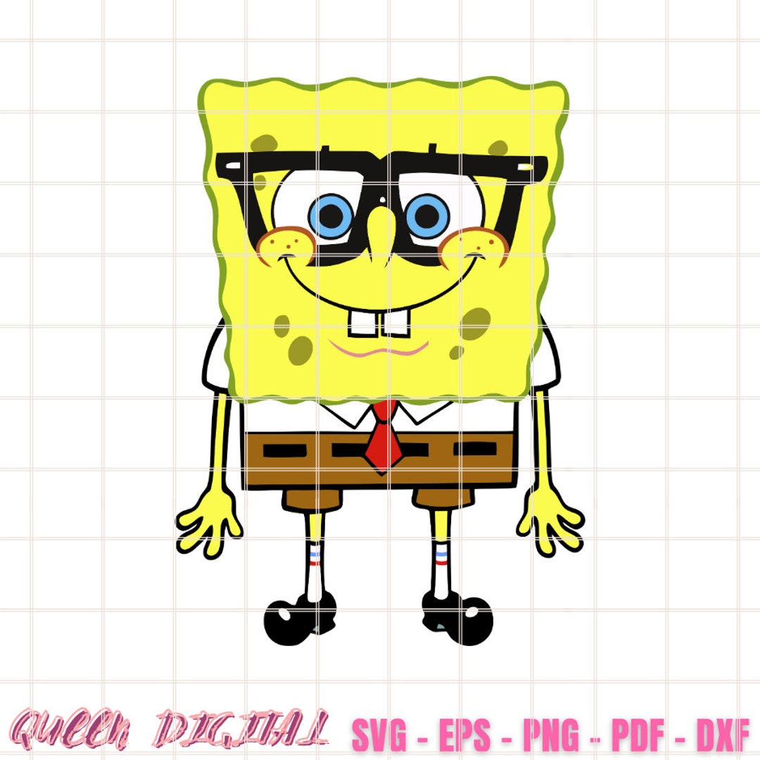 Sponge Bob Svg , Sponge B Svg, Svg Cut File for Cricut, Eps Dxf Png ...