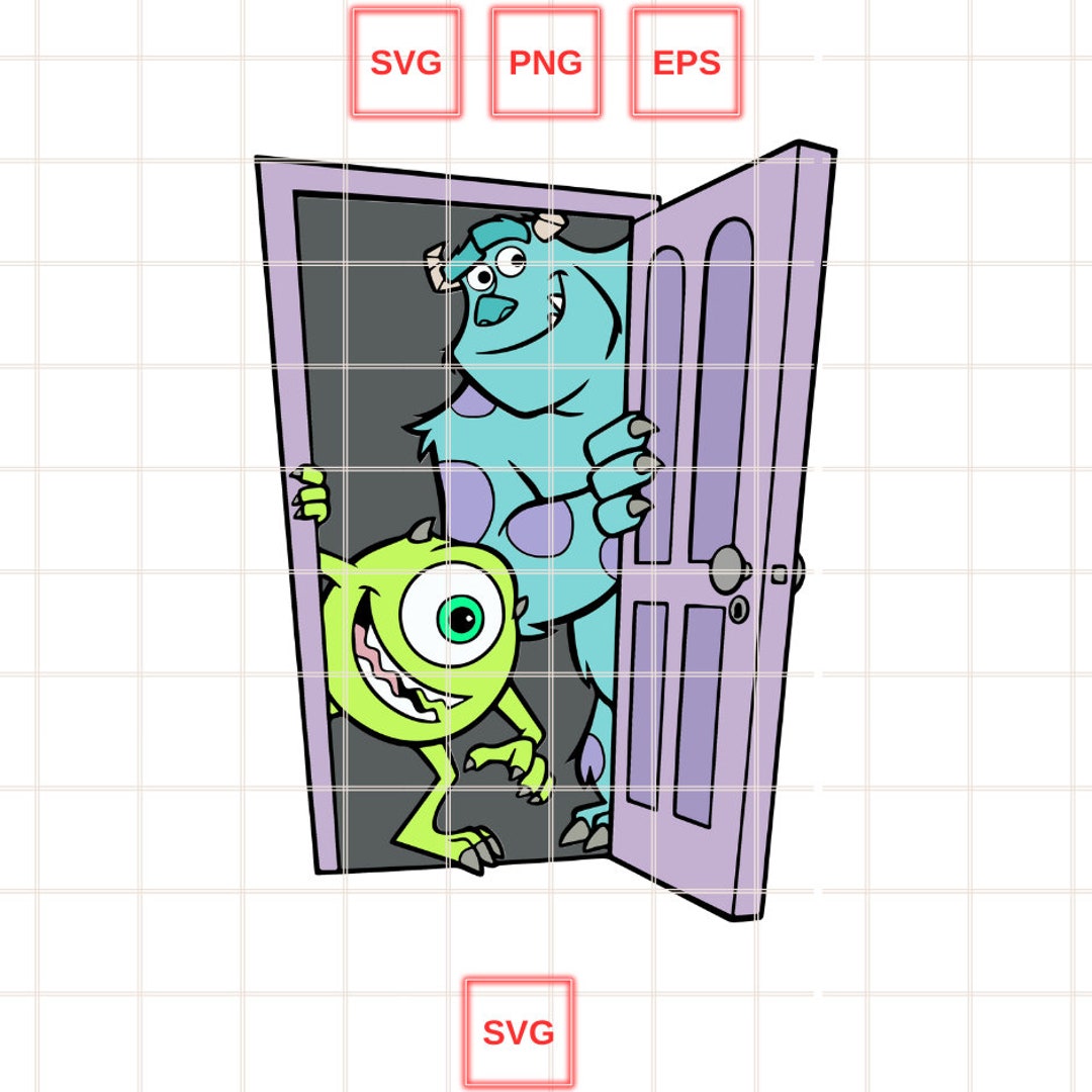Monsters Inc SVG Mike and Sully SVG Design Files for Cricut Silhouette ...