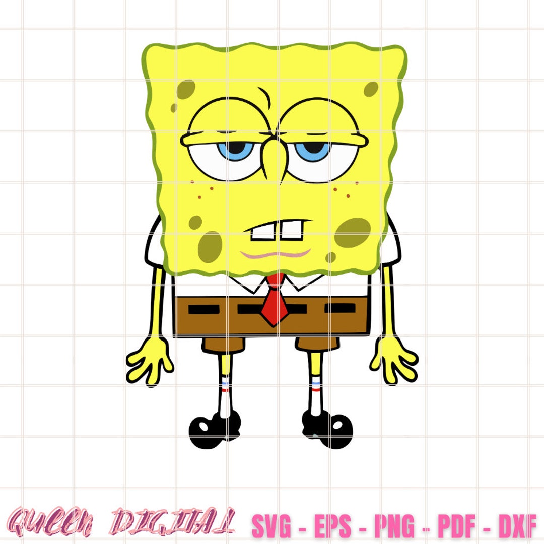 Sponge Bob Svg , Sponge B Svg, Svg Cut File for Cricut, Eps Dxf Png ...