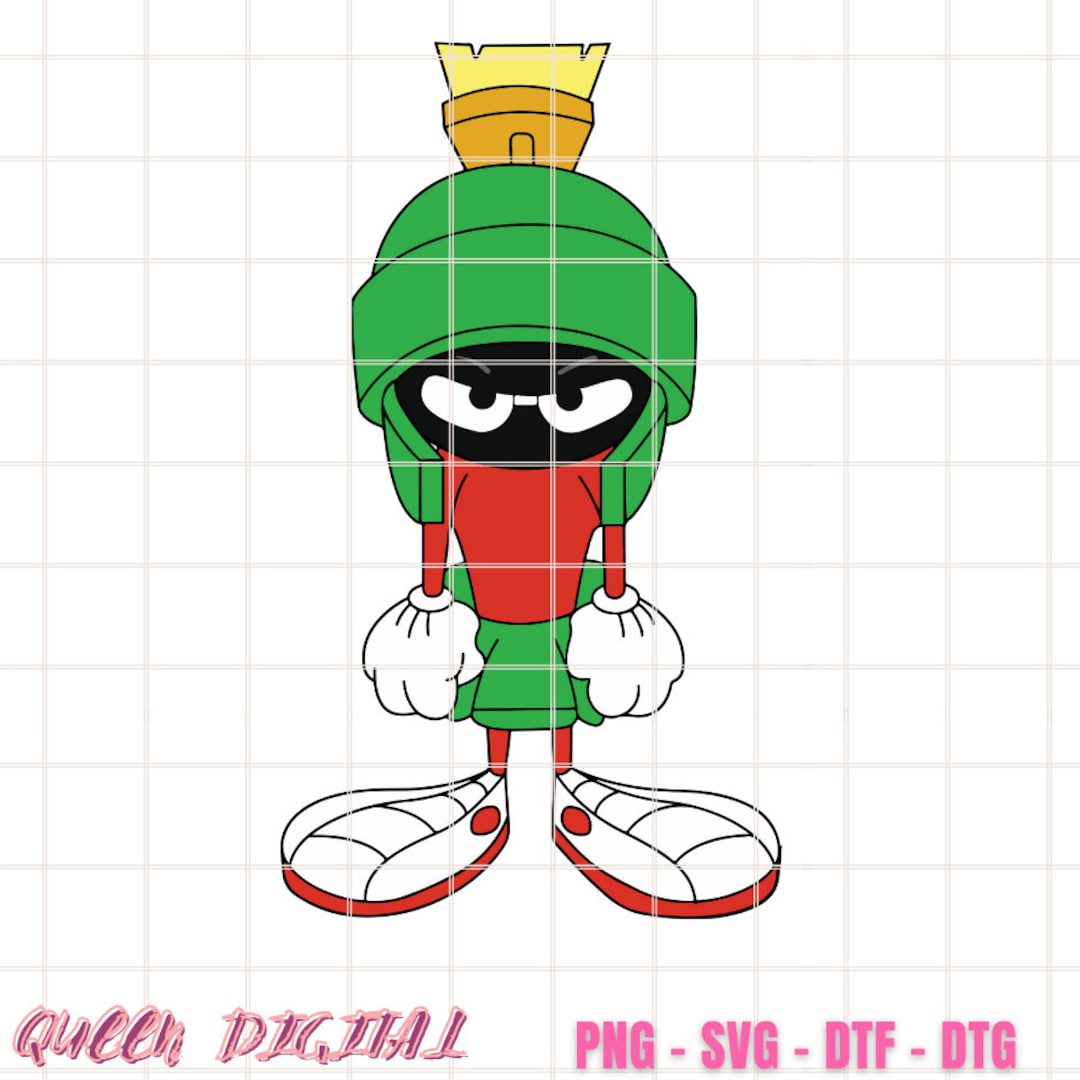Marvin the Martian F You Middle Finger Bundle, Marvin Martian, Looney ...