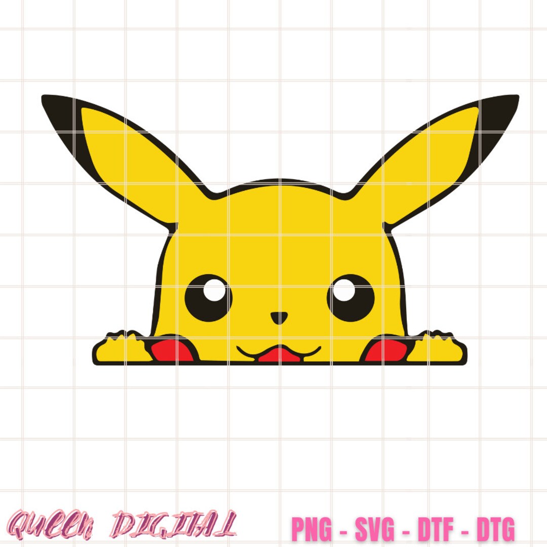 Pikachu SVG, Pokemon Svg, High Quality Layered Files, Svg Files for ...