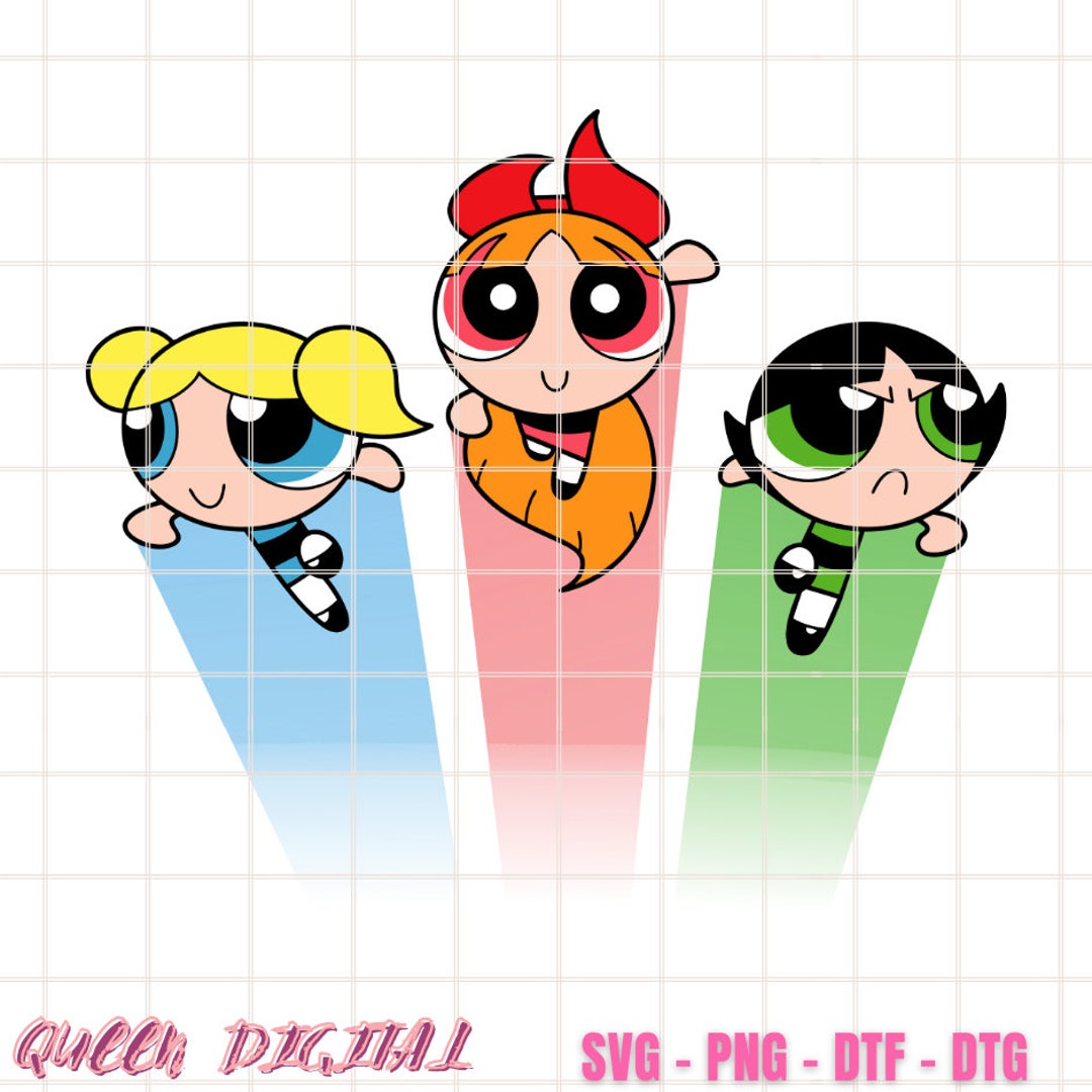 Powerpuff Girls T-shirt Design, Powerpuff Girls PNG, Powerpuff Girls ...