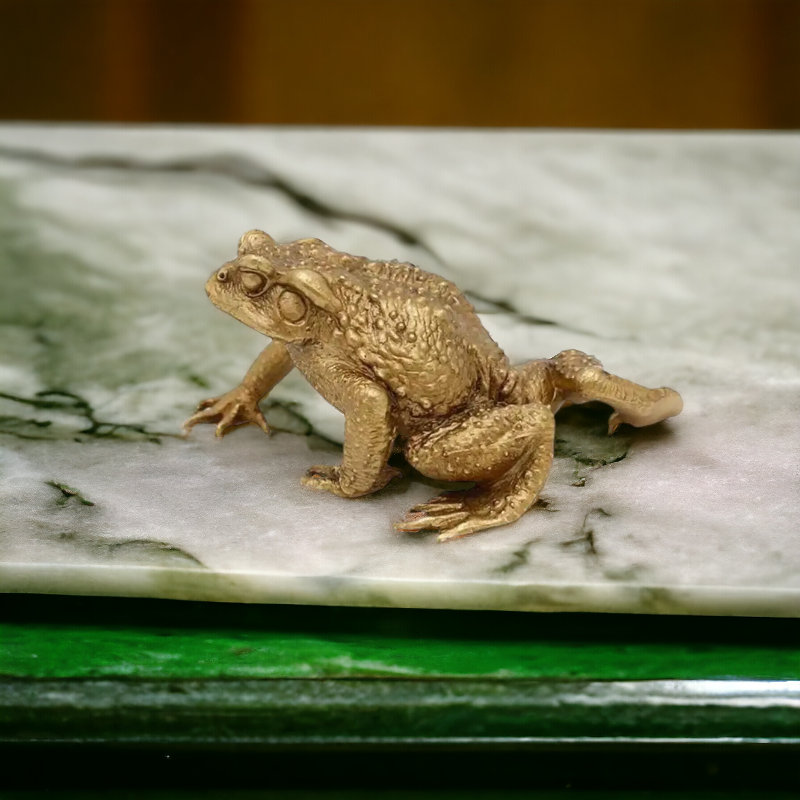 Antique Frog Statue - Vintage Inspired Home Decor - Handcrafted Frog ...