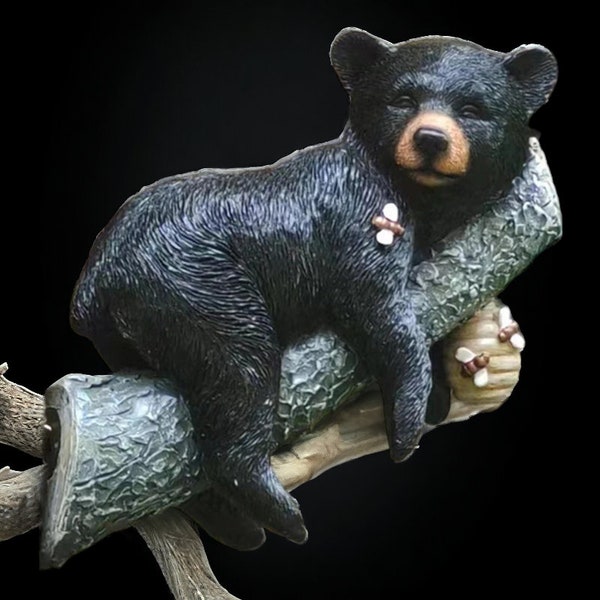 Black Bear Garden Statue - Etsy
