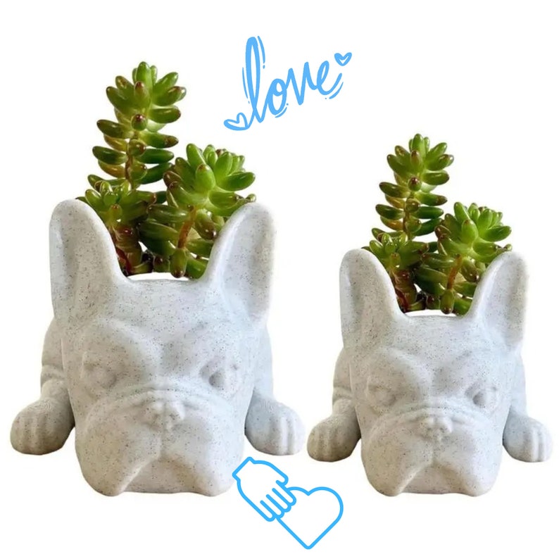 French Bulldog Planter, French Bulldog Gifts, Succulent Planter, Dog ...