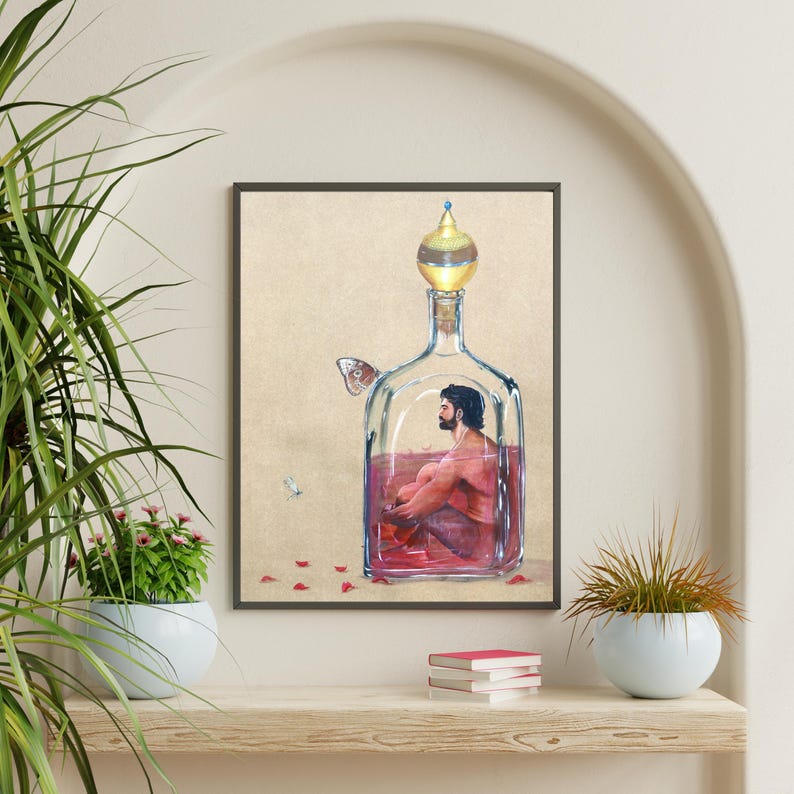 Love Potion #9 Print – Multiracial Queer Art, LGBTQ+ Home Decor - Etsy