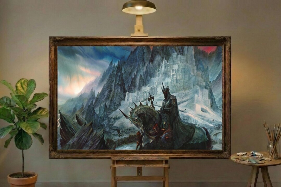 Sauron High Priest at Numenor Handmade Oil Painting - Akallabeth Art ...