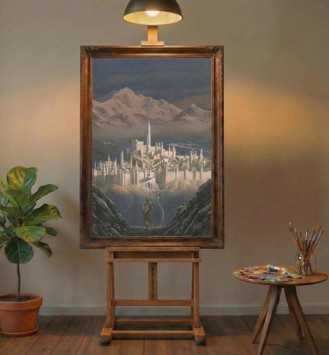 The Fall of Gondolin Epic Battle Handmade Oil Painting - First Age ...