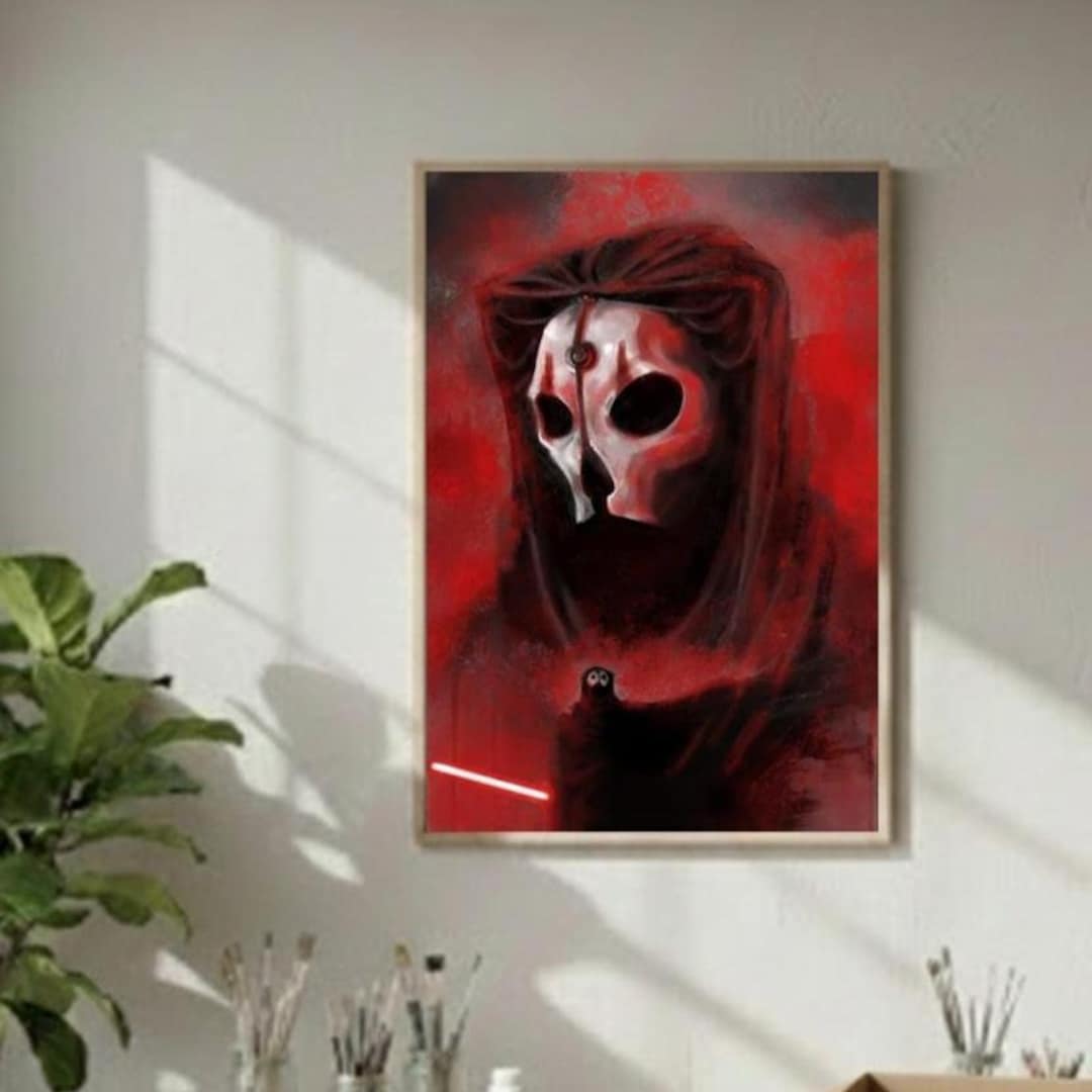 Darth Nihilus Portrait Oil Painting – Lord of Hunger Art, KOTOR II Sith ...
