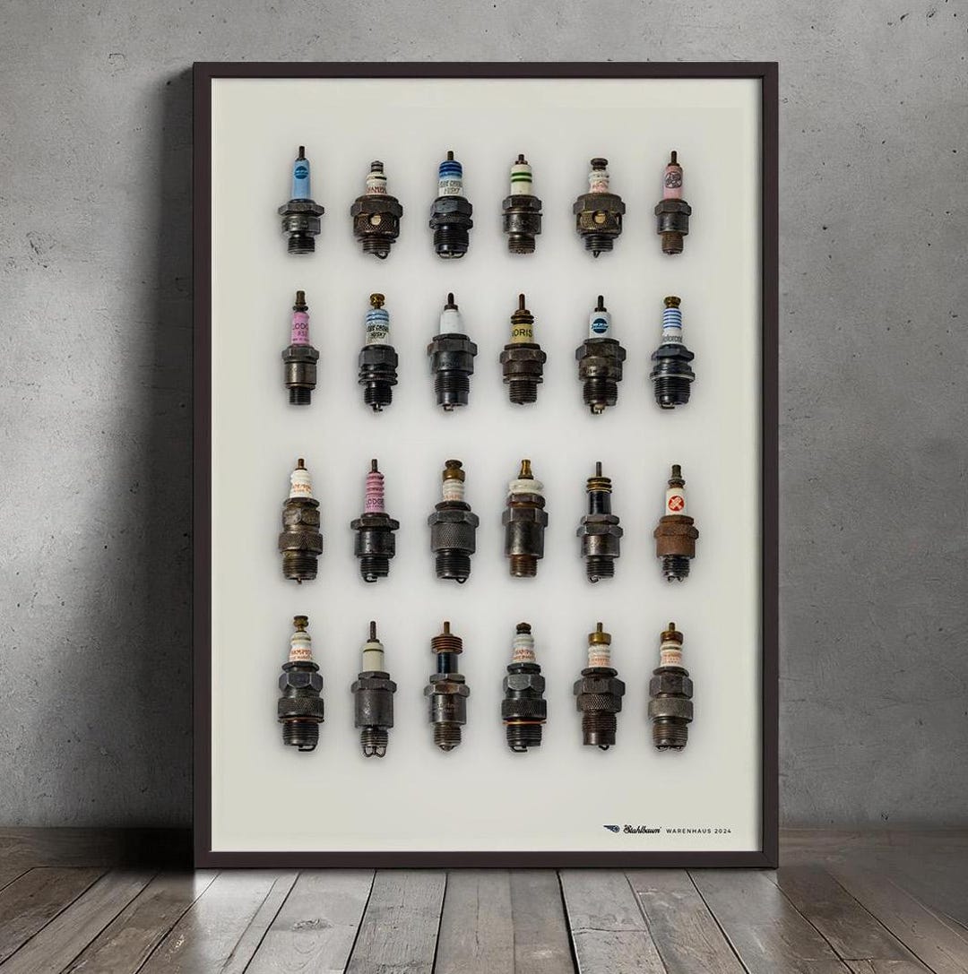 Poster Spark Plugs, Motorcycle Poster Vintage Style Gift Sport ...