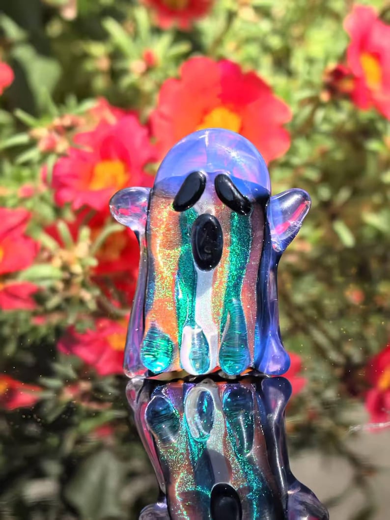 Hand Blown Glass, Halloween Collectibles, Ghost Glass Ornament ...