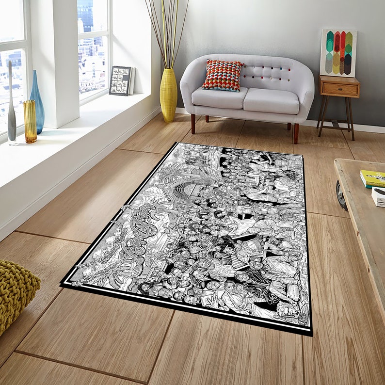 70s Album Covers, Rockn Roll Groups Rug, Rock Bands Rug, Heavy Metal ...