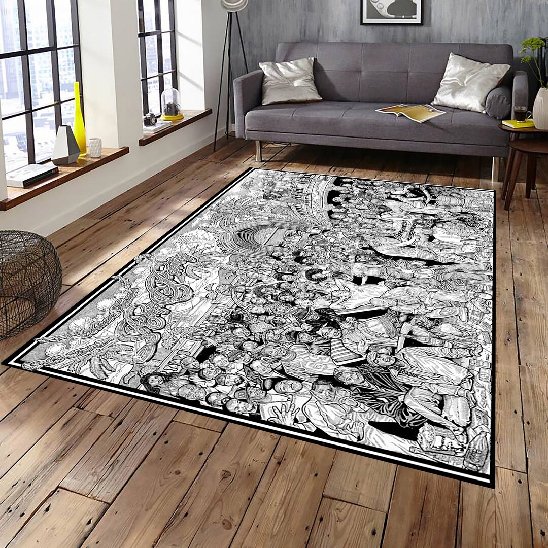 70s Album Covers, Rockn Roll Groups Rug, Rock Bands Rug, Heavy Metal ...