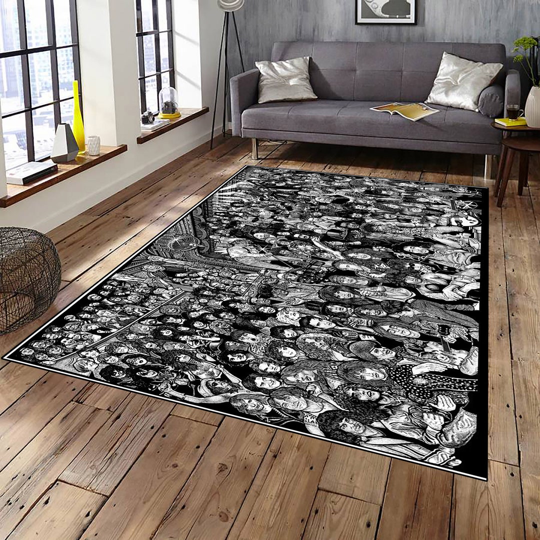 Rock'n Roll Rug, Music Rug, Heavy Metal, Poster Rug, Rock Theme, Punk ...