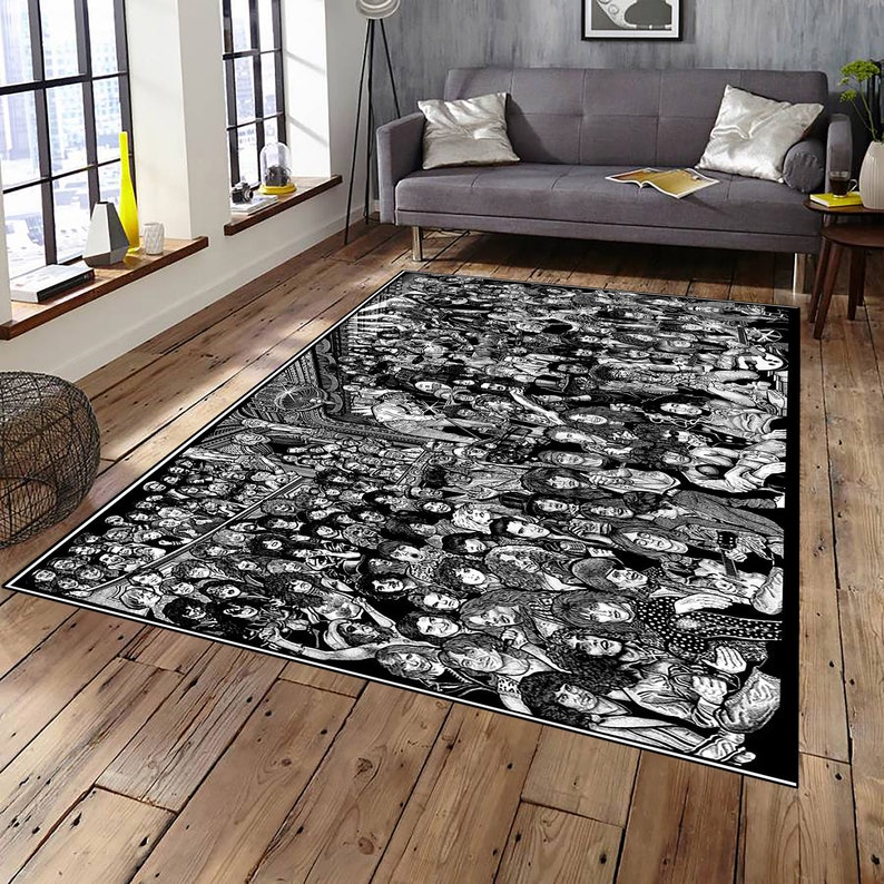 Rock'n Roll Rug, Music Rug, Heavy Metal, Poster Rug, Rock Theme, Punk ...
