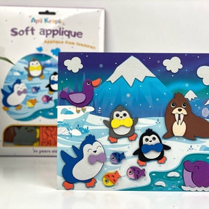 Penguin Craft for Kids, Eva Foam Sticker Shapes and Cardboard, Fun ...