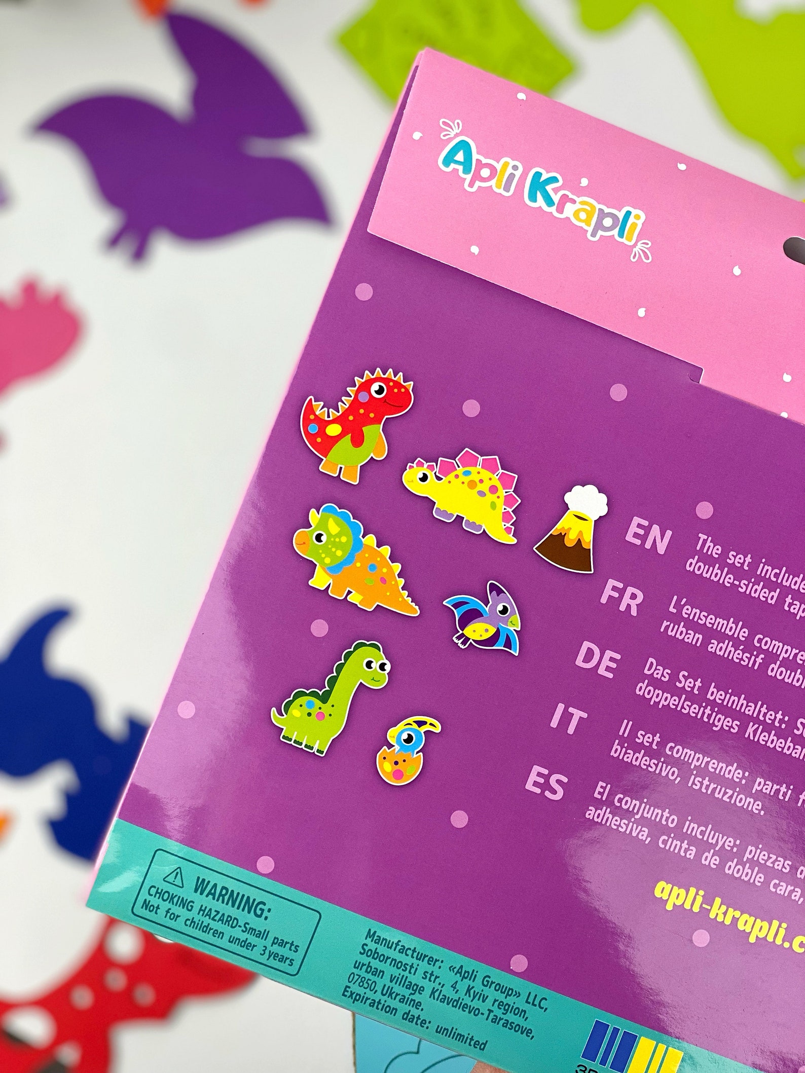 Dino Craft Kit, Foam Sticker Shapes to Make Cute Dinosaurs, Creative ...